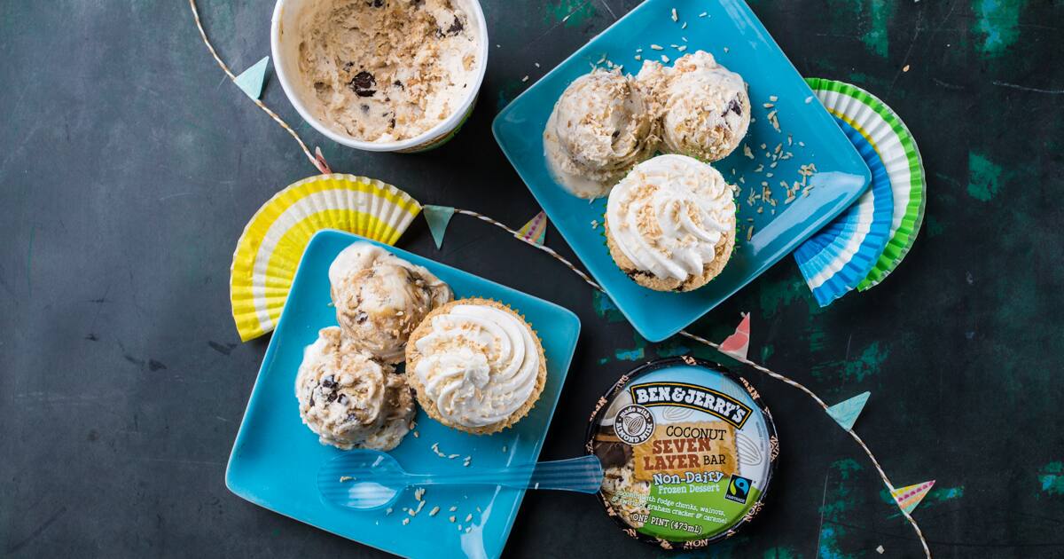 Vegan Coconut Seven Layer Bar Cupcakes | Ben & Jerry’s